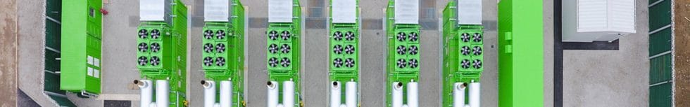 Electricity peaking stations using gas engines