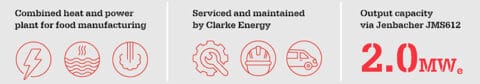 Cranswick PLC Food Manufacturing 2MW CHP Plant, UK